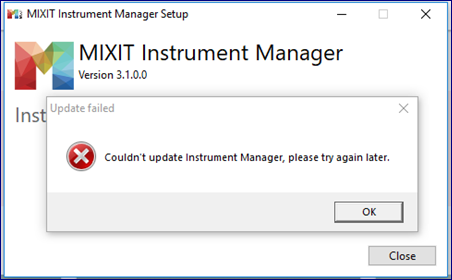 Instrument Manager Advanced Troubleshooting – MIXIT help center