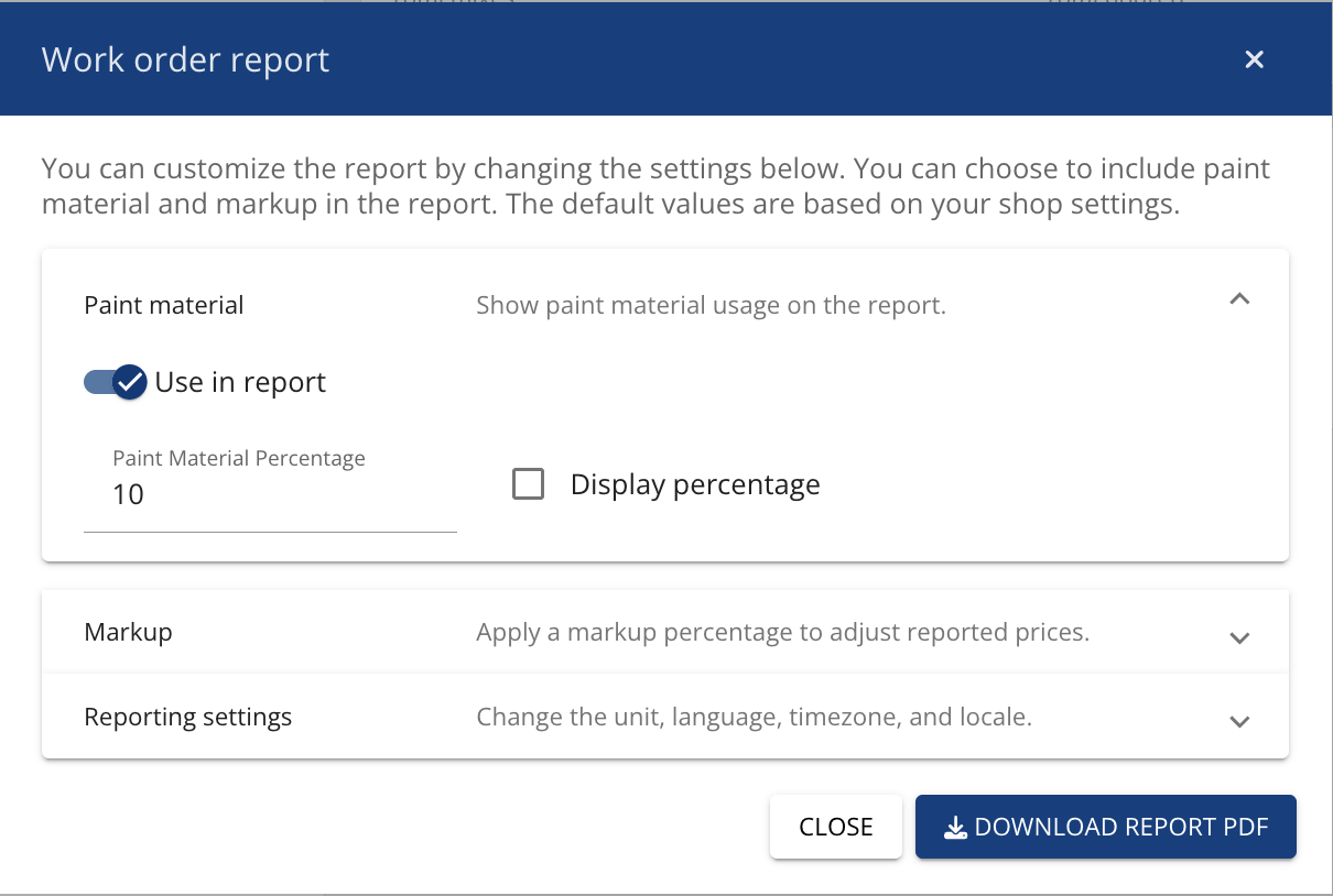 New Single Work Order Report – MIXIT help center