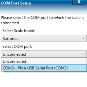Connect a PMA Evolution weighing scale – MIXIT help center