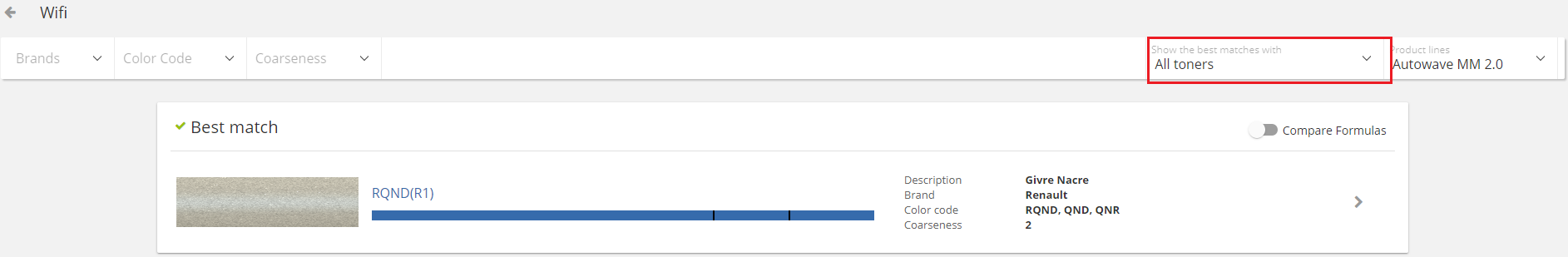 Bank search: find a color starting with a digital measurement – MIXIT ...