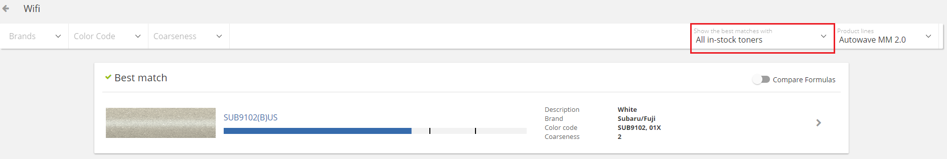 Bank search: find a color starting with a digital measurement – MIXIT ...